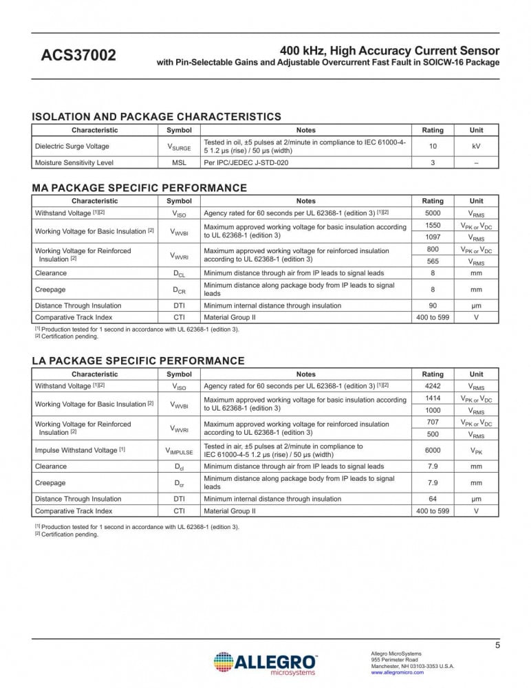 ACS37002 datasheet page 5