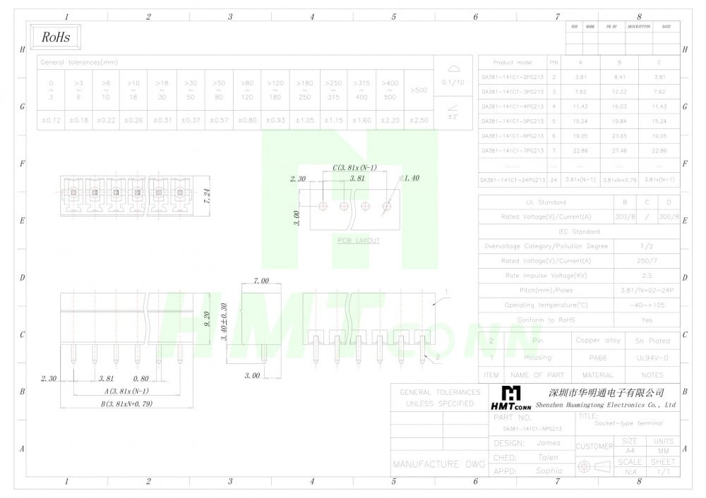 DA381-141C1-8PG213 technical drawing preview
