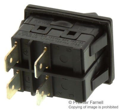 E-Switch RBW2ABLKBLKEF0 Rocker Switch for sale