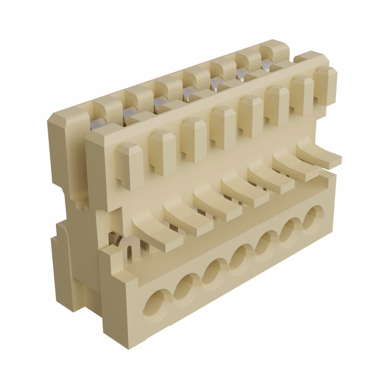 Appli-Mate RAST 2.5 Connector, 2.50mm Pitch, Female, 7 Circuits, All Position Keys, Open Endwalls for sale