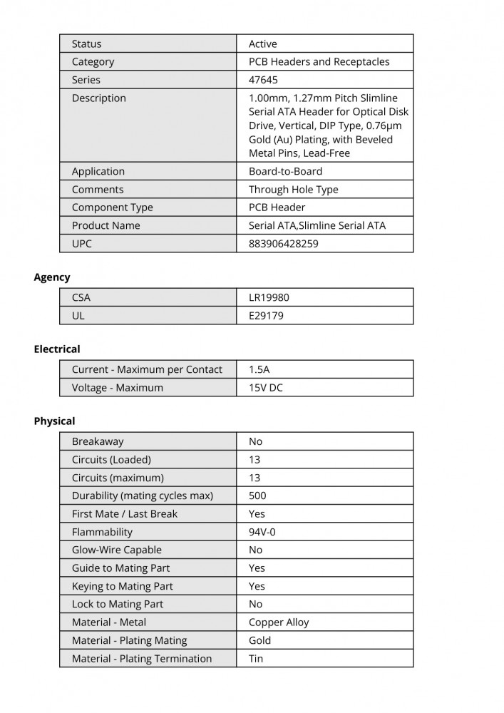 Product document visual, page 2
