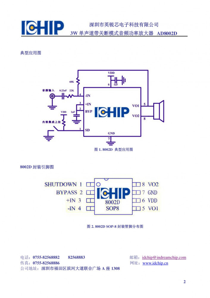 AD8002D datasheet page 3
