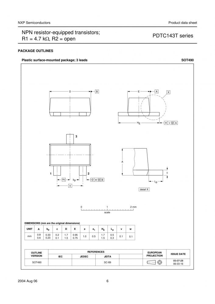 PDTC143T datasheet page 7