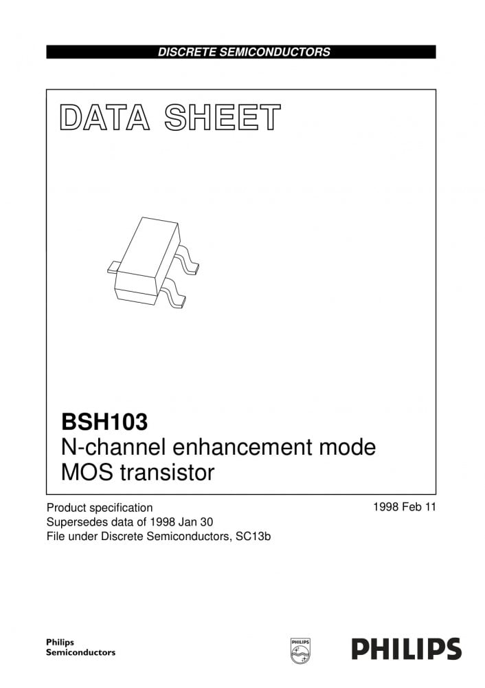 BSH103 datasheet page 2