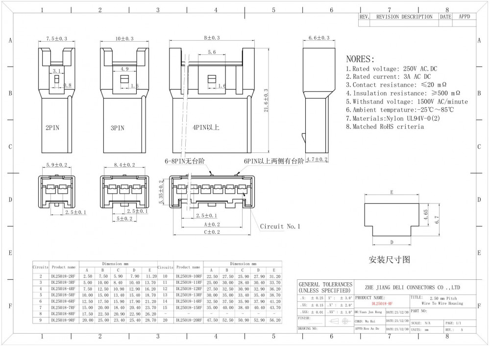 DL25018 technical document page 10