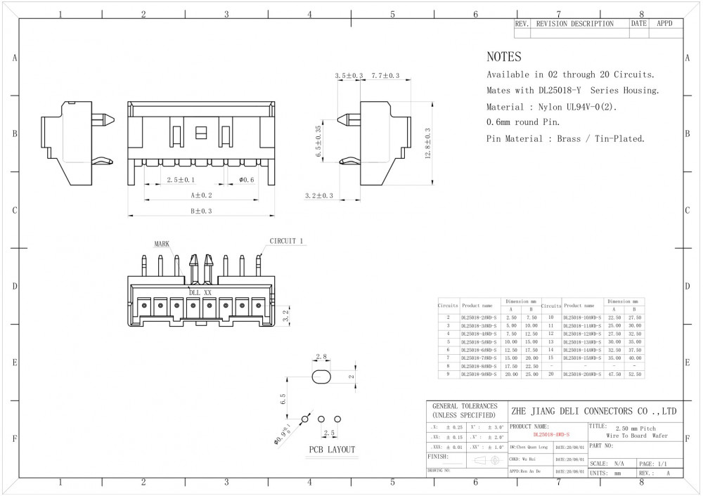 DL25018 technical document page 7