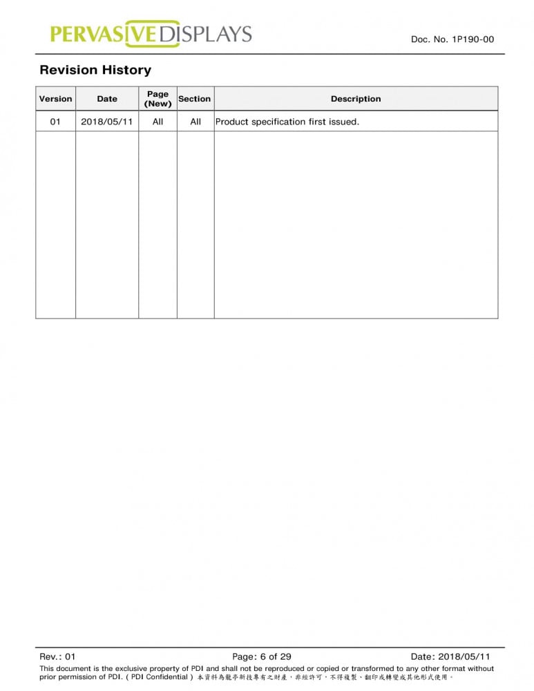 E2417FS052 specification page 6