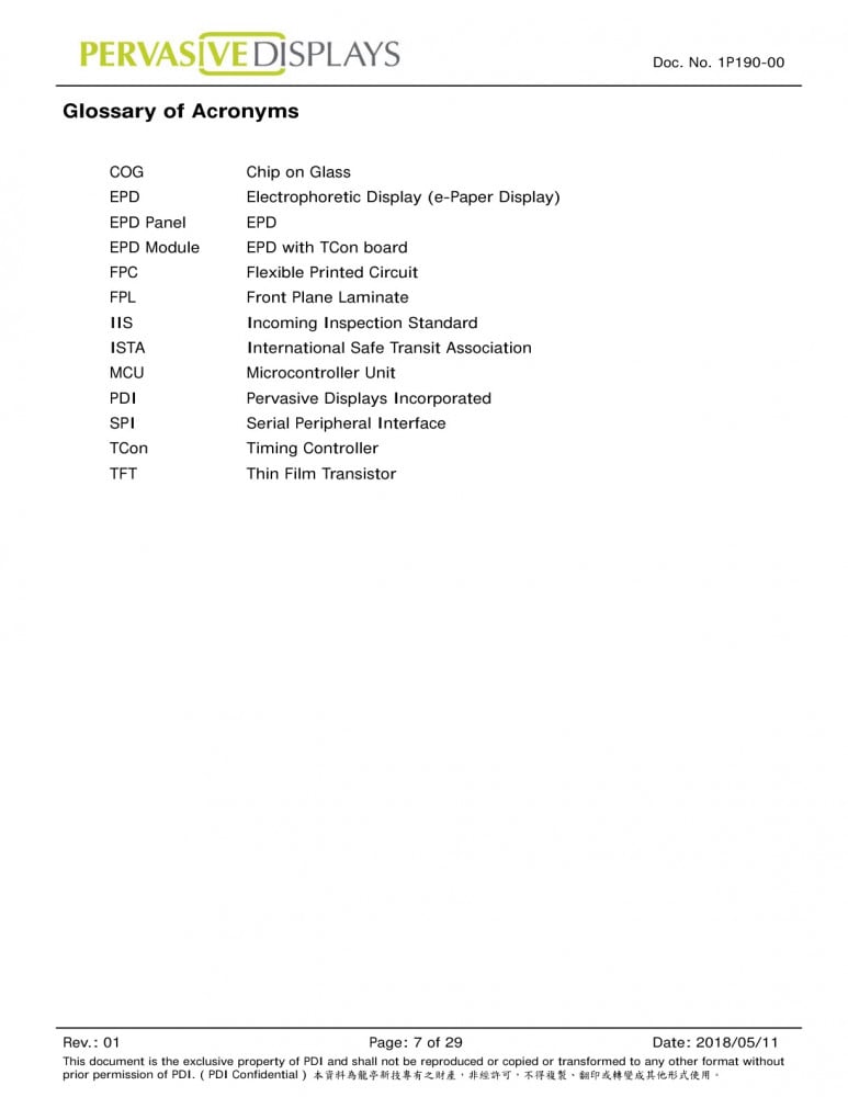 E2417FS052 specification page 7