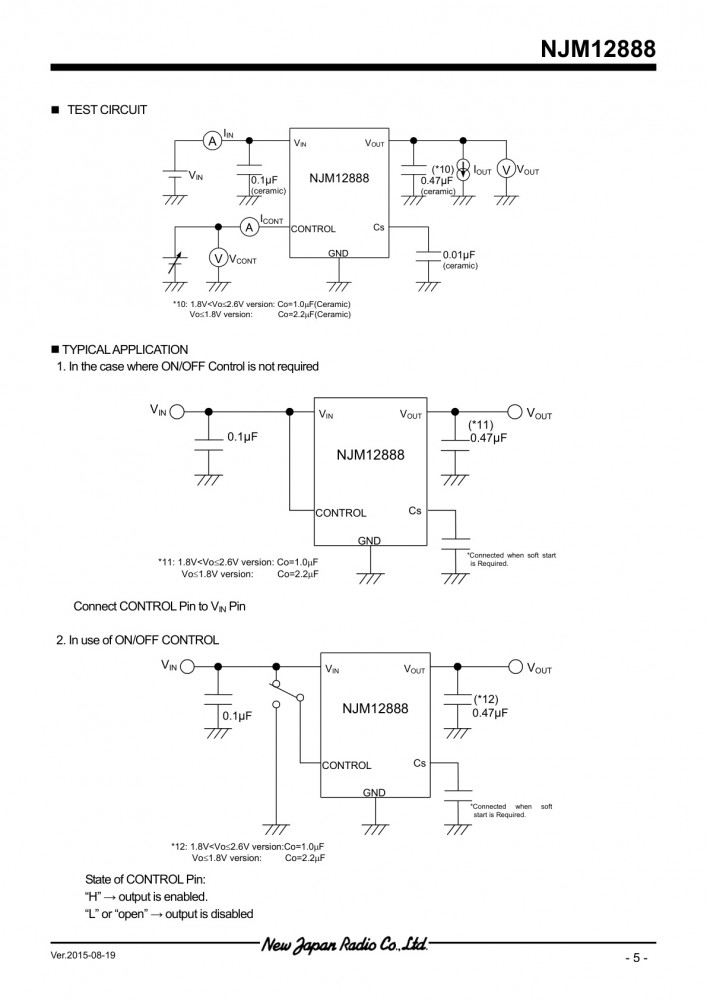 NJM12888 datasheet page 5