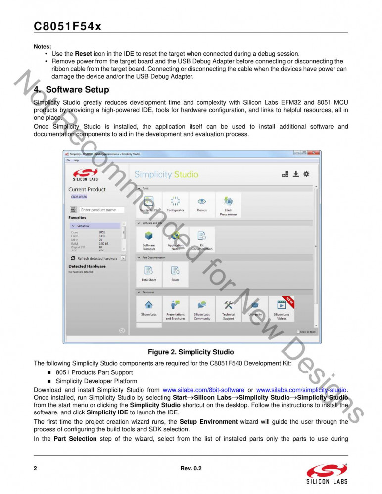 C8051F540 Development Kit guide page 2