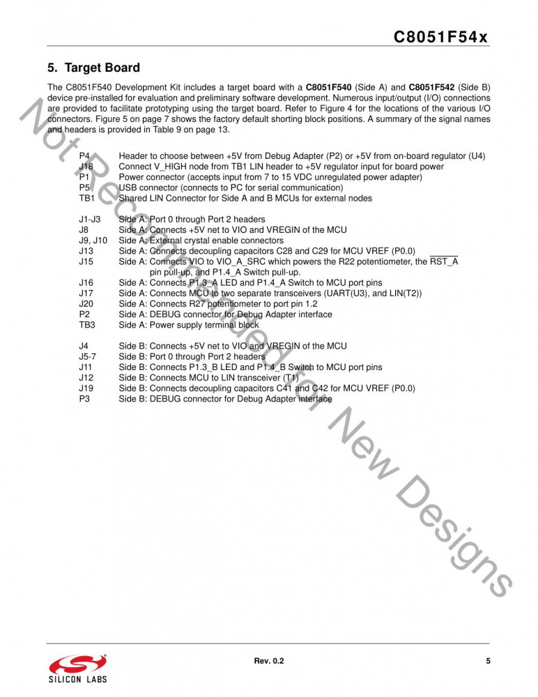 C8051F540 Development Kit guide page 5