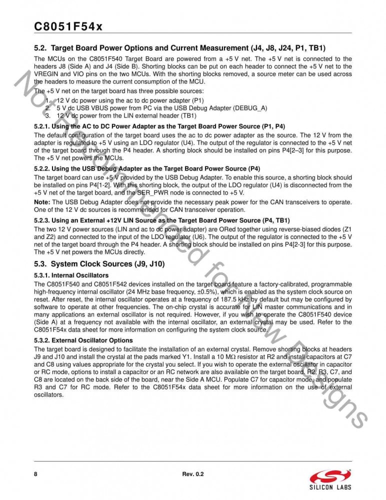 C8051F540 Development Kit guide page 8