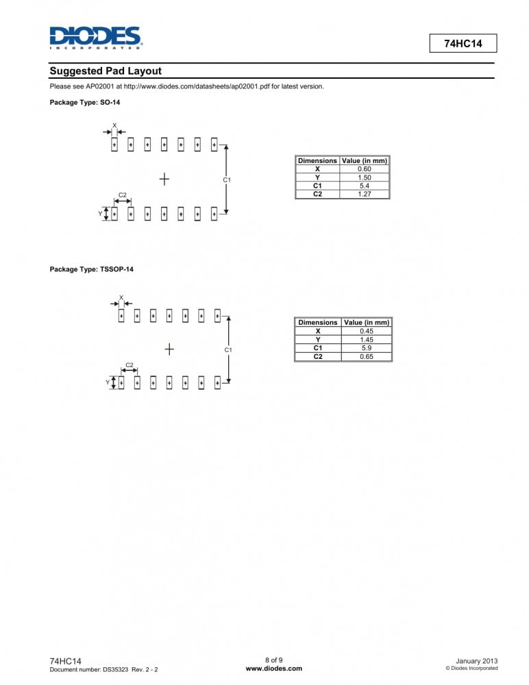 74HC14S14-13 datasheet page 8