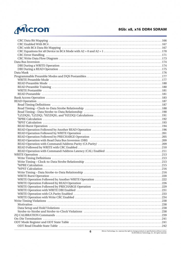 DDR4 SDRAM technical document page 6