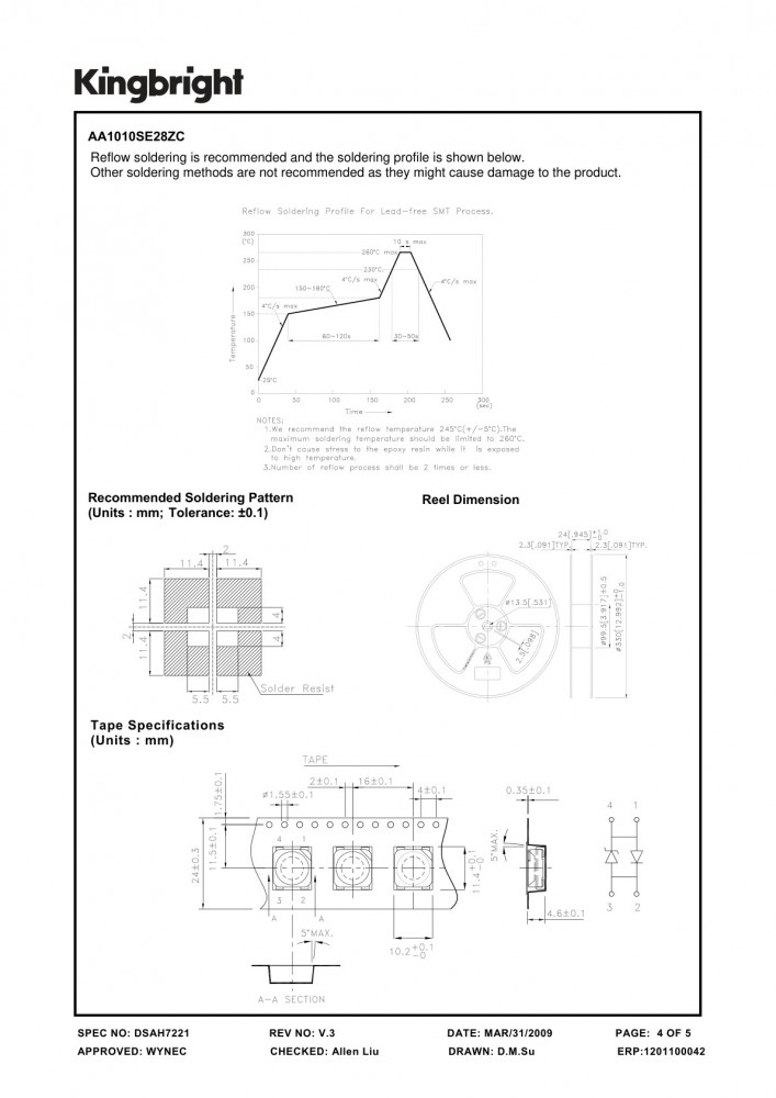 AA1010SE28ZC datasheet page 4