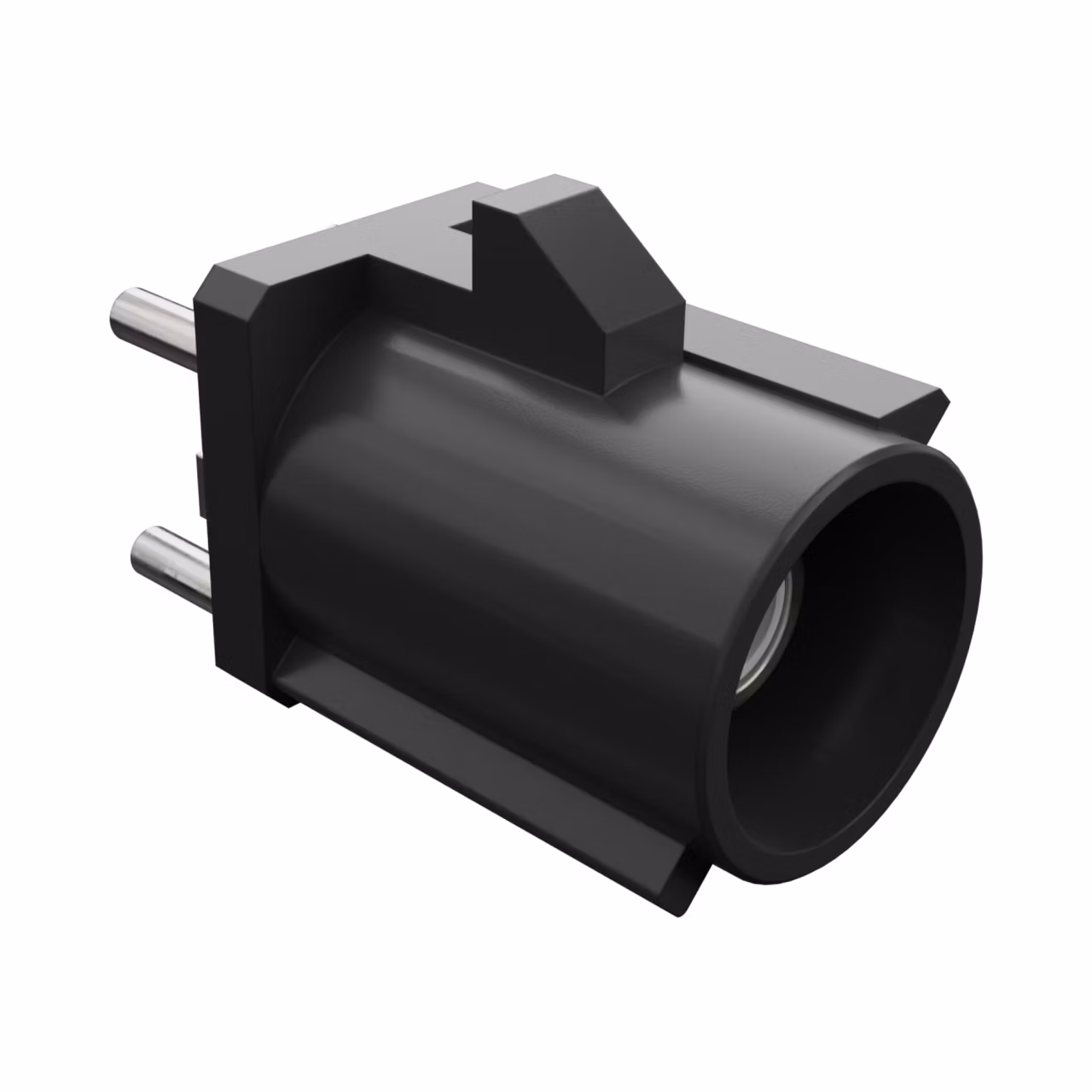 FAKRA Jack, Straight, PCB Receptacle, Through Hole, Die Cast Body, Tin (Sn) Plated, Keying Code G, Gray, 50 Ohms for sale