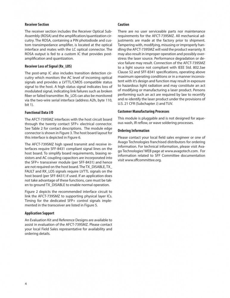 AFCT-739SMZ datasheet page 4