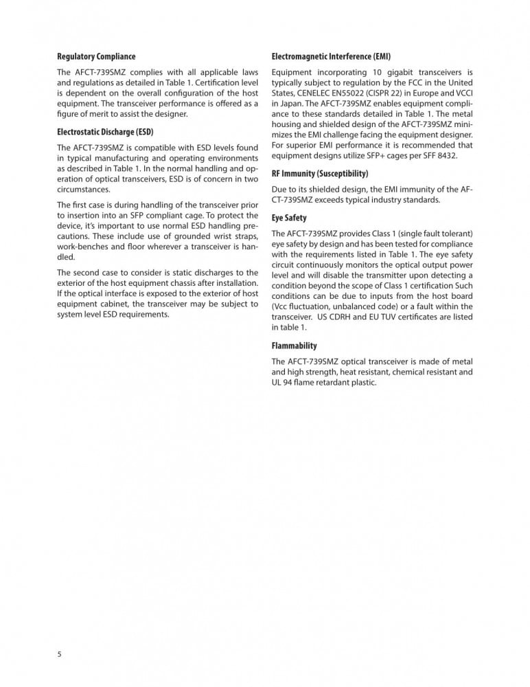 AFCT-739SMZ datasheet page 5