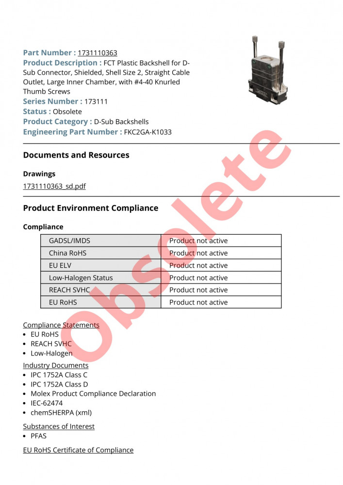 MOLEX 1731110363 drawing page 1