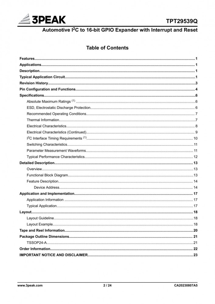 TPT29539Q datasheet page 2