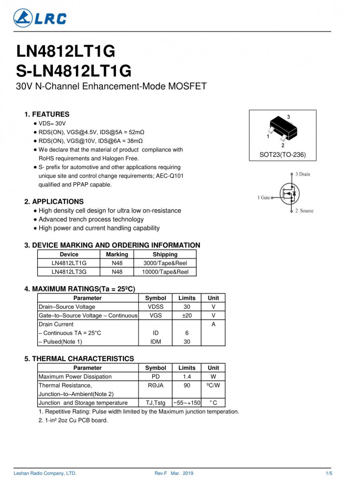 LN4812LT1G datasheet page 1