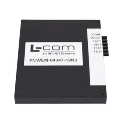 L-com PCWEM-04347-19N3 Fiber Optic Switch Multiplexer Demultiplexer Chip for sale