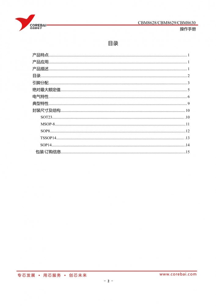 CBM8628 datasheet page 2