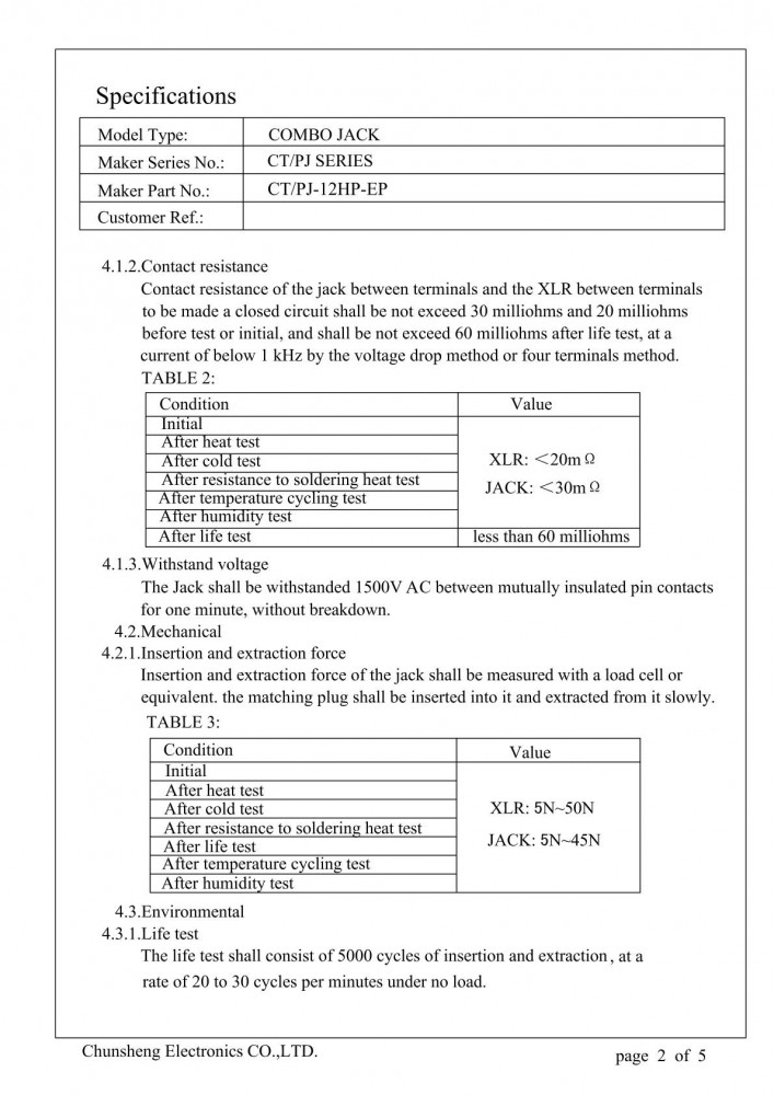 CT/PJ-12HP-EP specification page 3