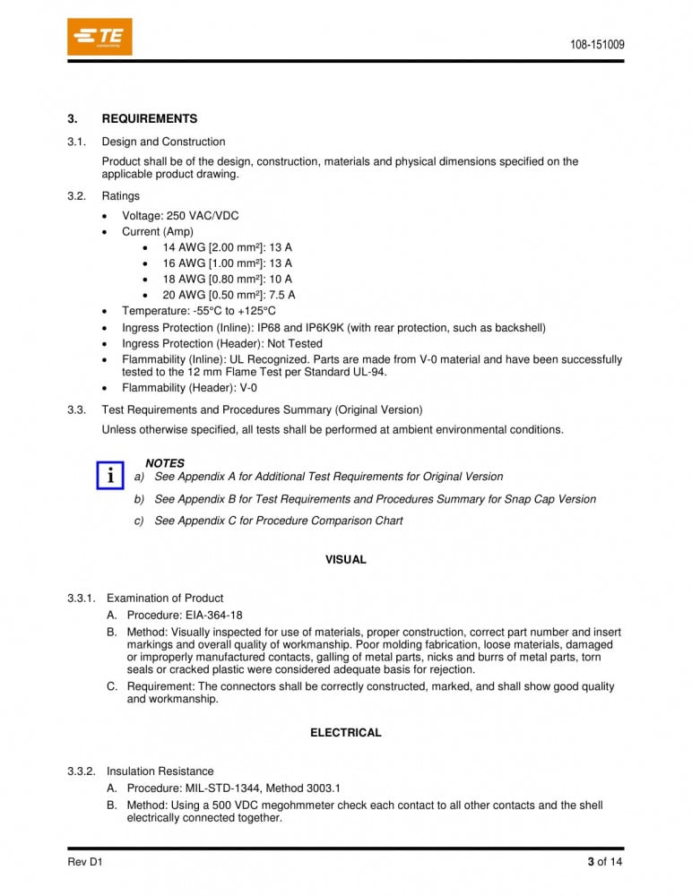 DT Series specification page 3