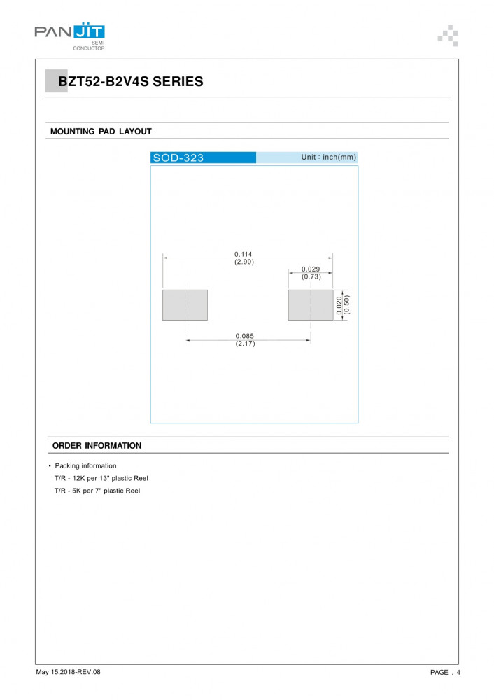 PANJIT BZT52-B2V4S datasheet page 4