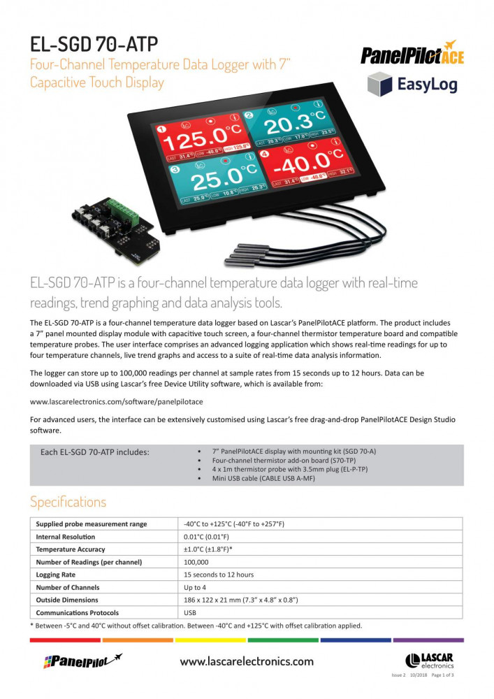 EL-SGD 70-ATP technical document page 1