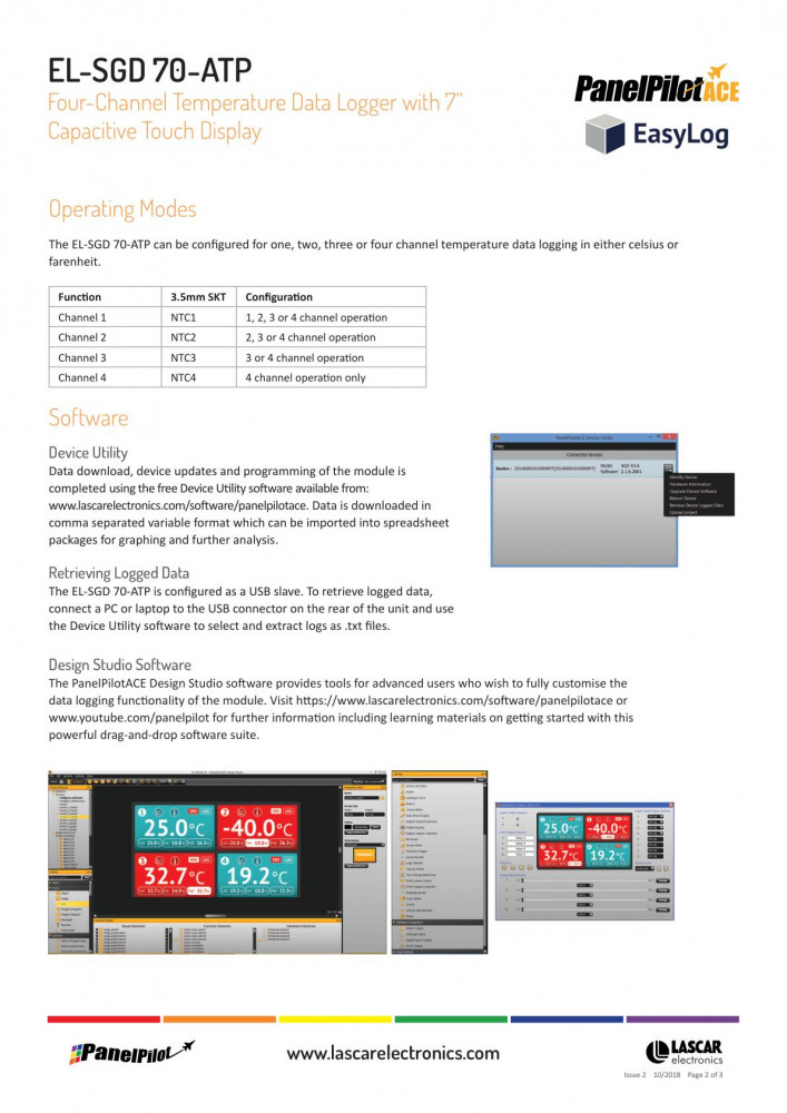 EL-SGD 70-ATP technical document page 2