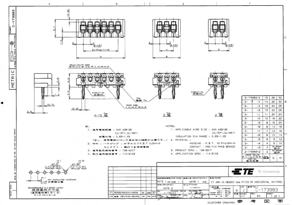 TE Connectivity 2-173983-4 technical drawing