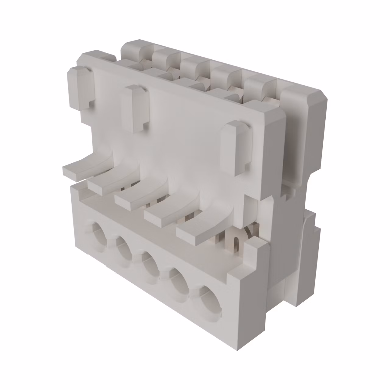 Appli-Mate RAST 2.5 Female Connector, 2.50mm Pitch, 5 Circuits, Positions B, D and E Removed, Open Endwalls for sale