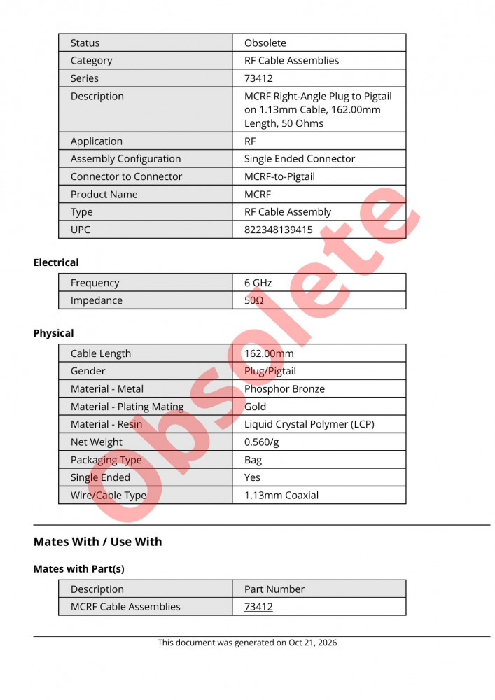 MOLEX 734120251 document image, page 2