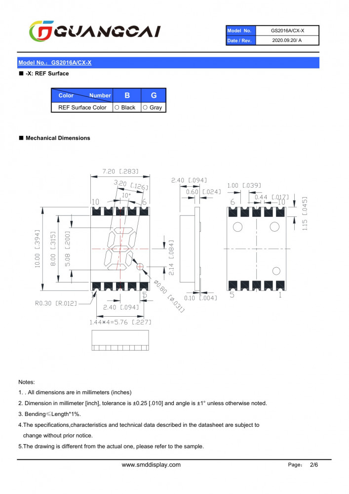 GS2016CR-G specification page 2