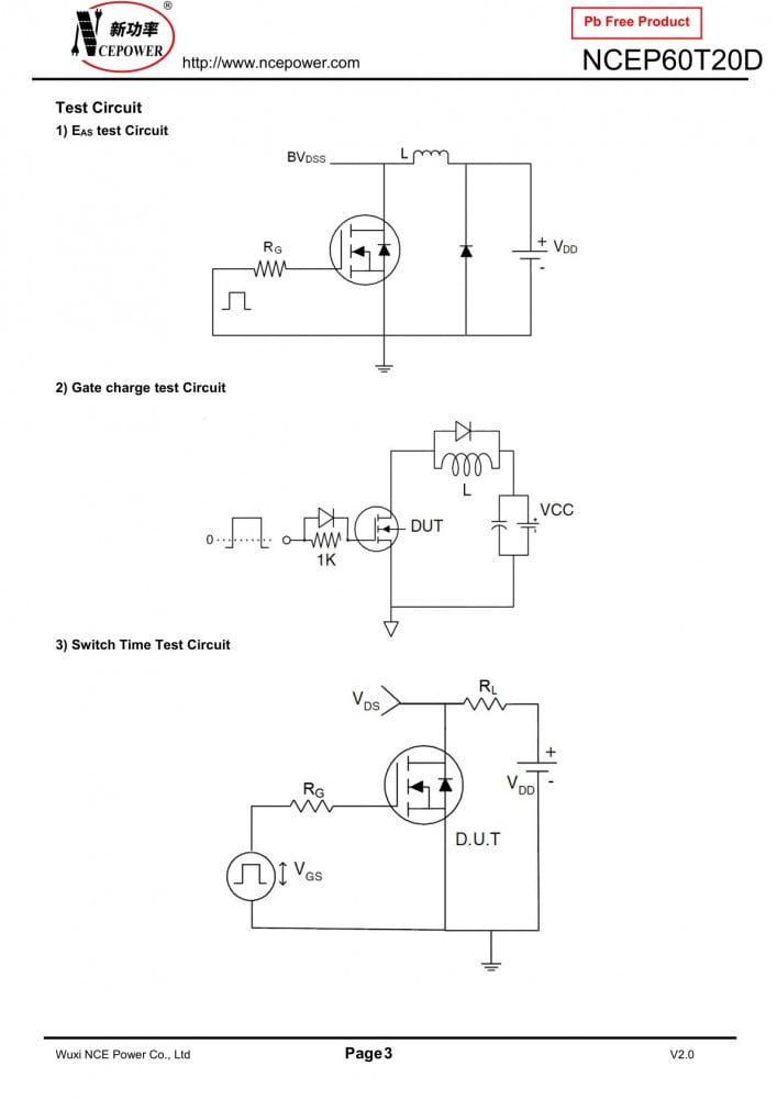 NCEP60T20D datasheet page 3