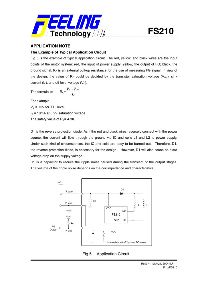 FS210LF-A datasheet page 10