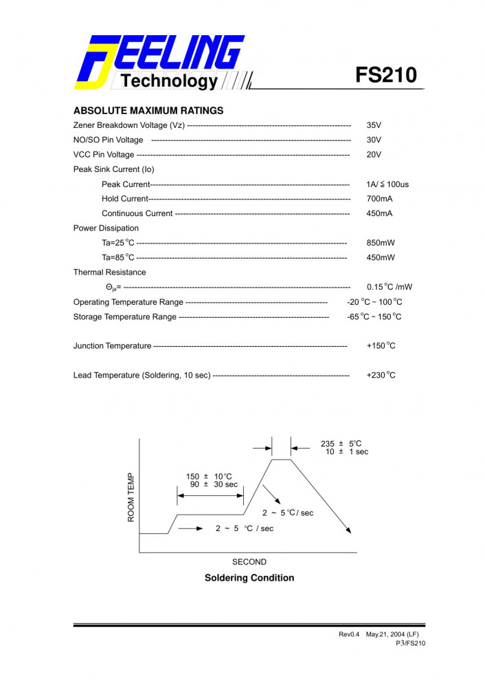 FS210LF-A datasheet page 3