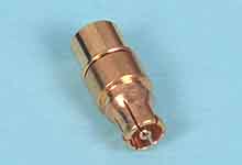 SMPM Plug, Straight, Smooth Bore, PCB, Edge Mount, 500 Pieces Per Reel, 50 Ohms