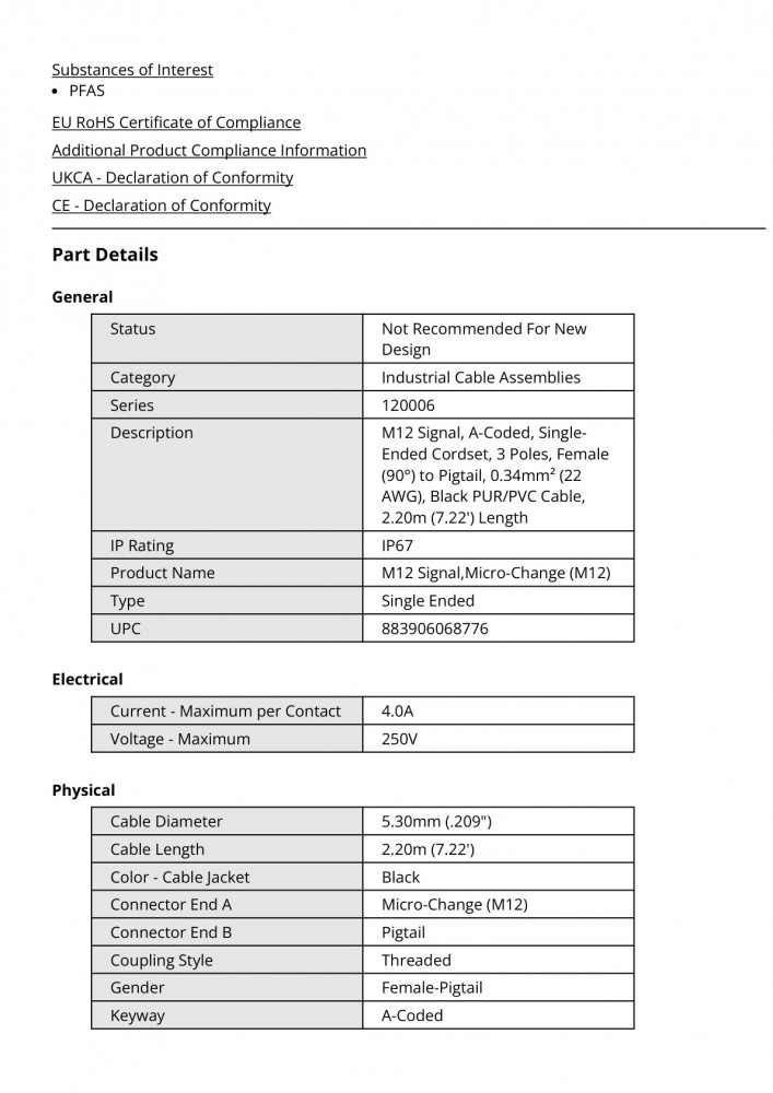MOLEX 1200062027 product drawing page 2