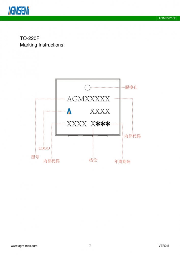 AGM55P10F datasheet page 7