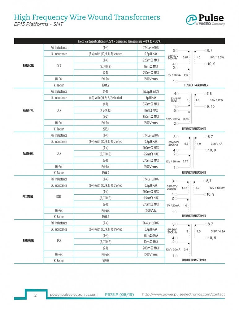 PA1309NL datasheet page 2