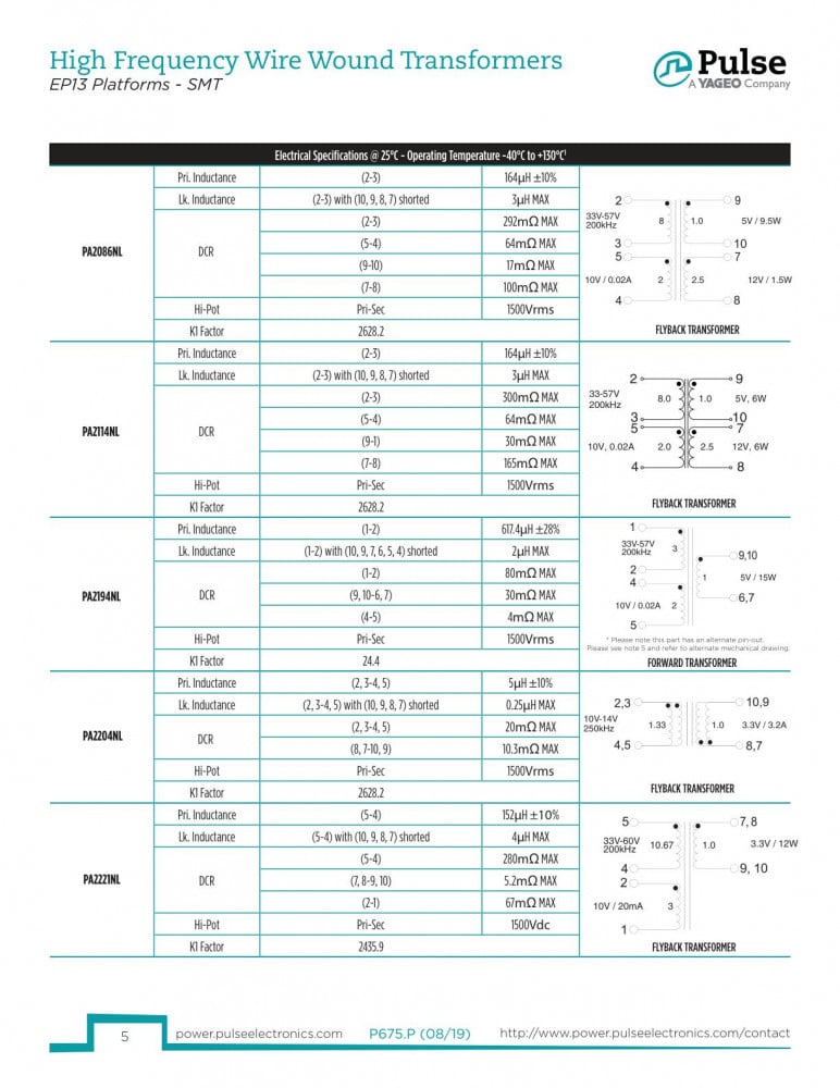 PA1309NL datasheet page 5