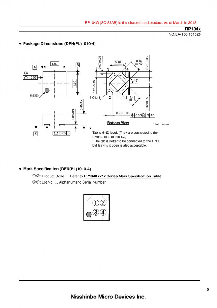 RP104 datasheet page 9