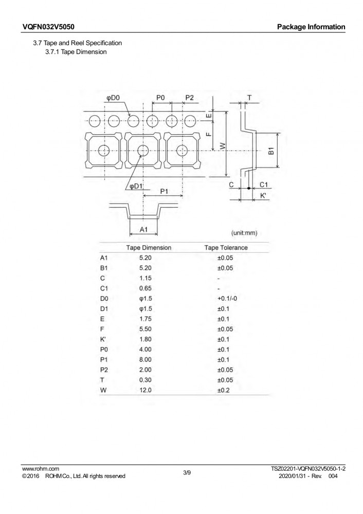 BD9528AMUV-E2 document page 3