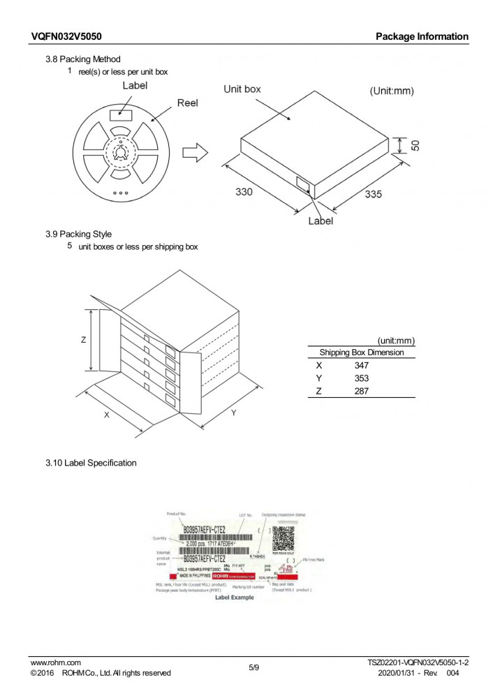 BD9528AMUV-E2 document page 5