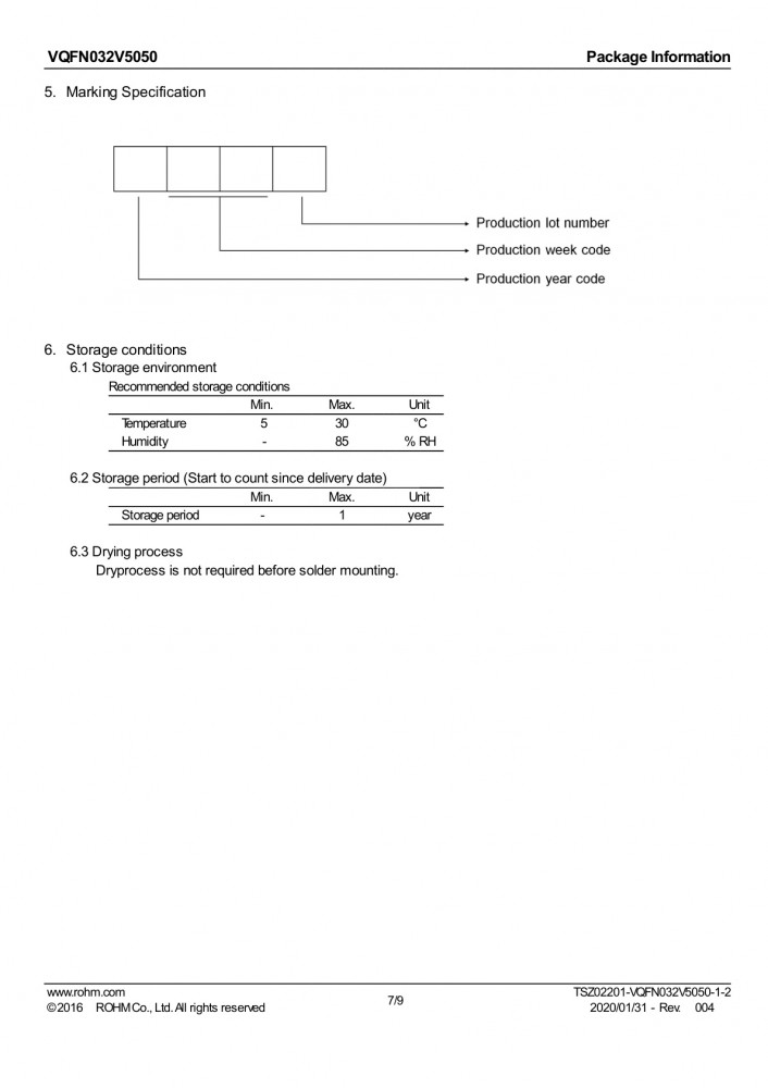 BD9528AMUV-E2 document page 7
