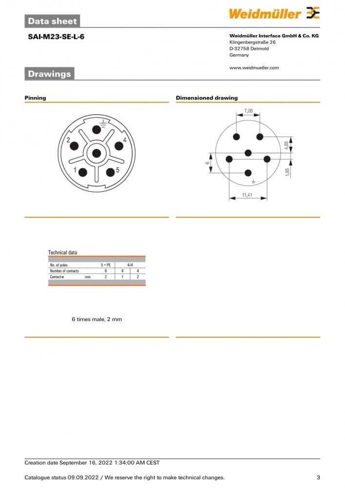 WEIDMULLER 1170350000 technical document page 3