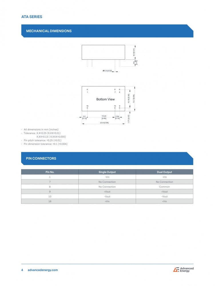 ATA Series datasheet page 4